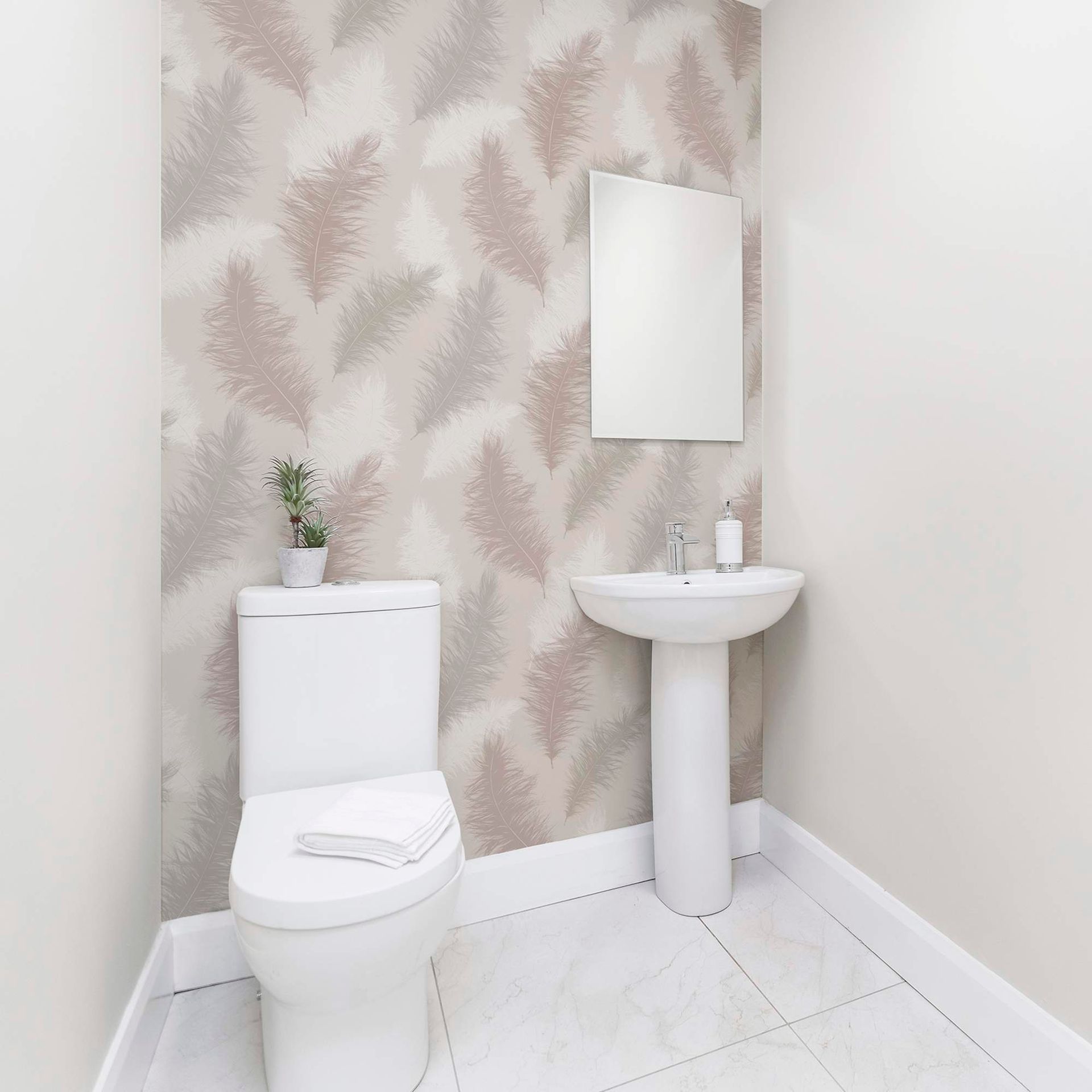 Sussurro Feather Blush Wallpaper 901706 | 901706