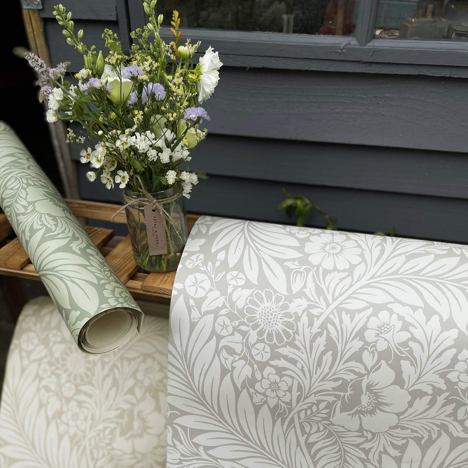 Belgravia Florence Natural Floral Cream Leaf Wallpaper 722 | 722