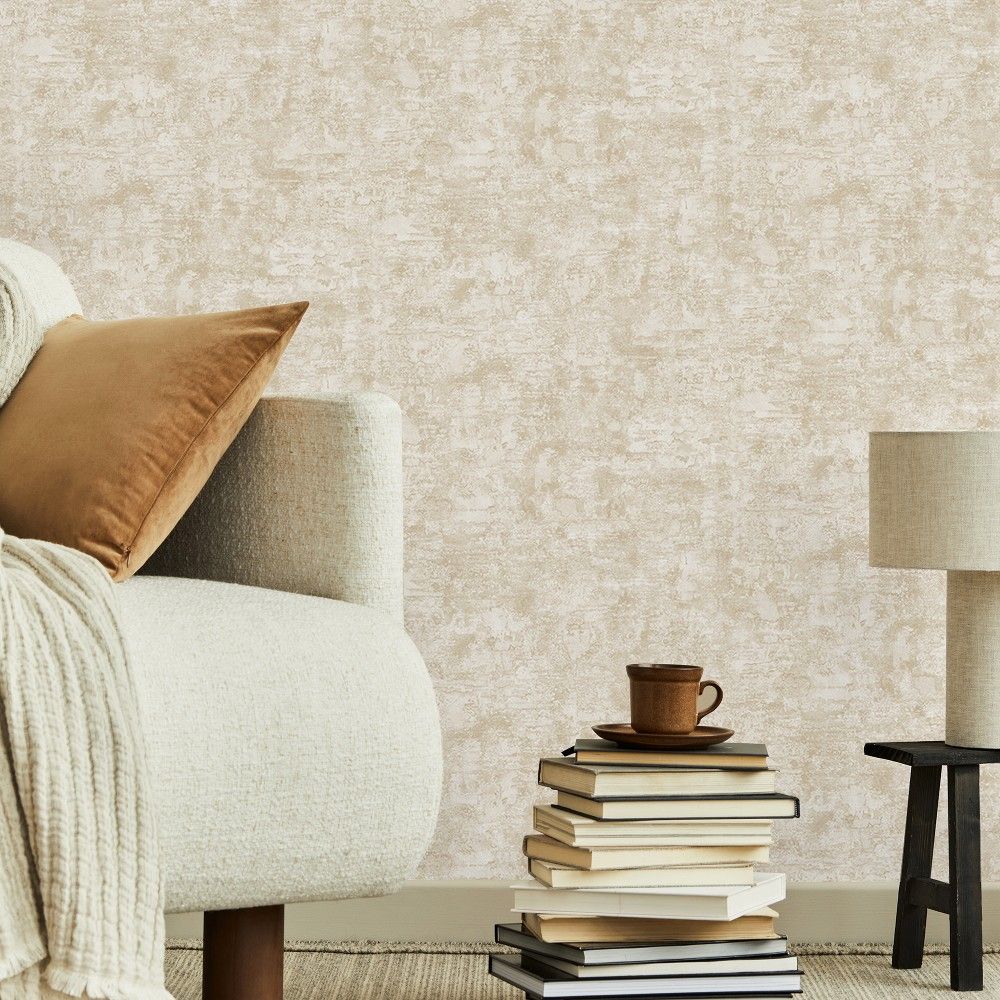 Ornamental Texture Cream Vinyl Wallpaper | Boutique | 128808