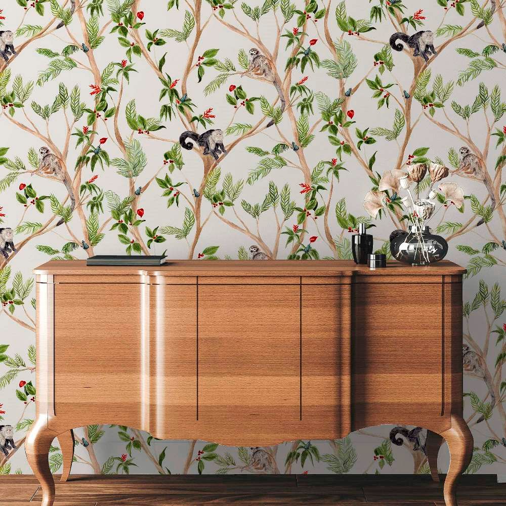 Tropical Monkey Multicoloured Wallpaper 925006 | 925006