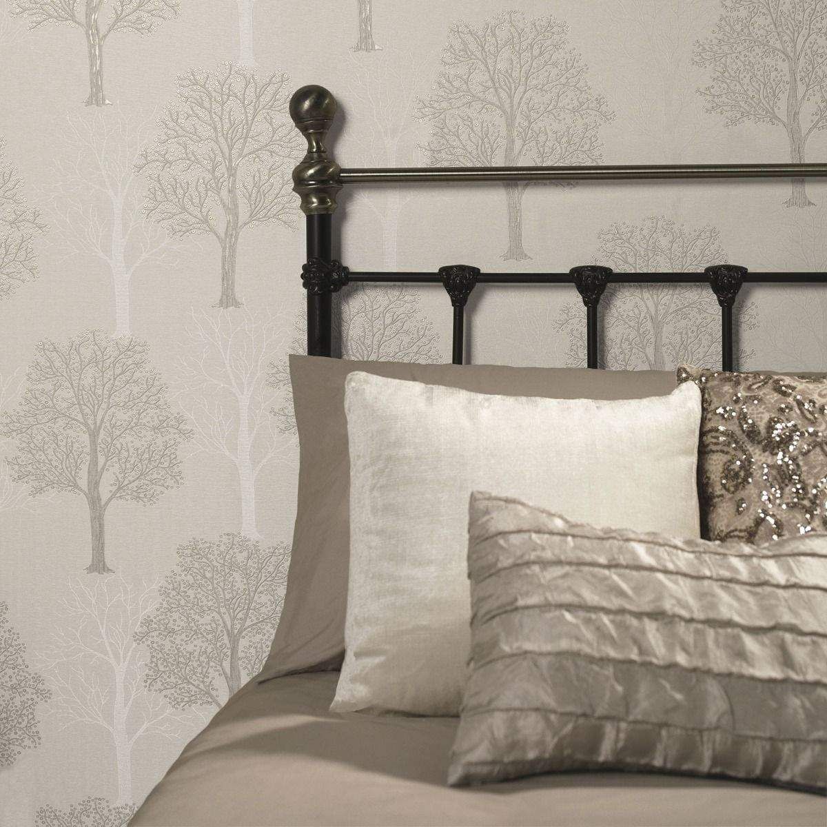 Ornella Tree's Grey Holden Opus Italian Heavy Vinyl Wallpaper 35253 | 35253