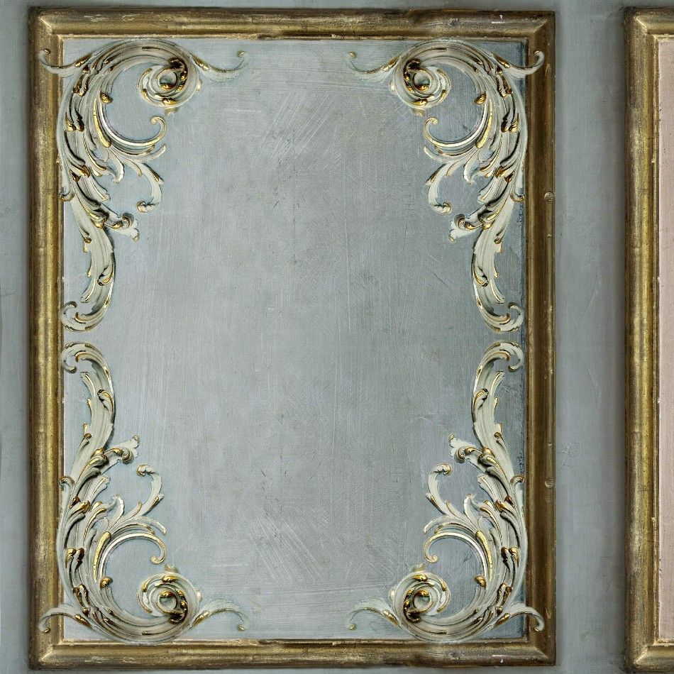 Rococo Panel Grey & Metallic Gold Paul Moneypenny Wallpaper | 191501