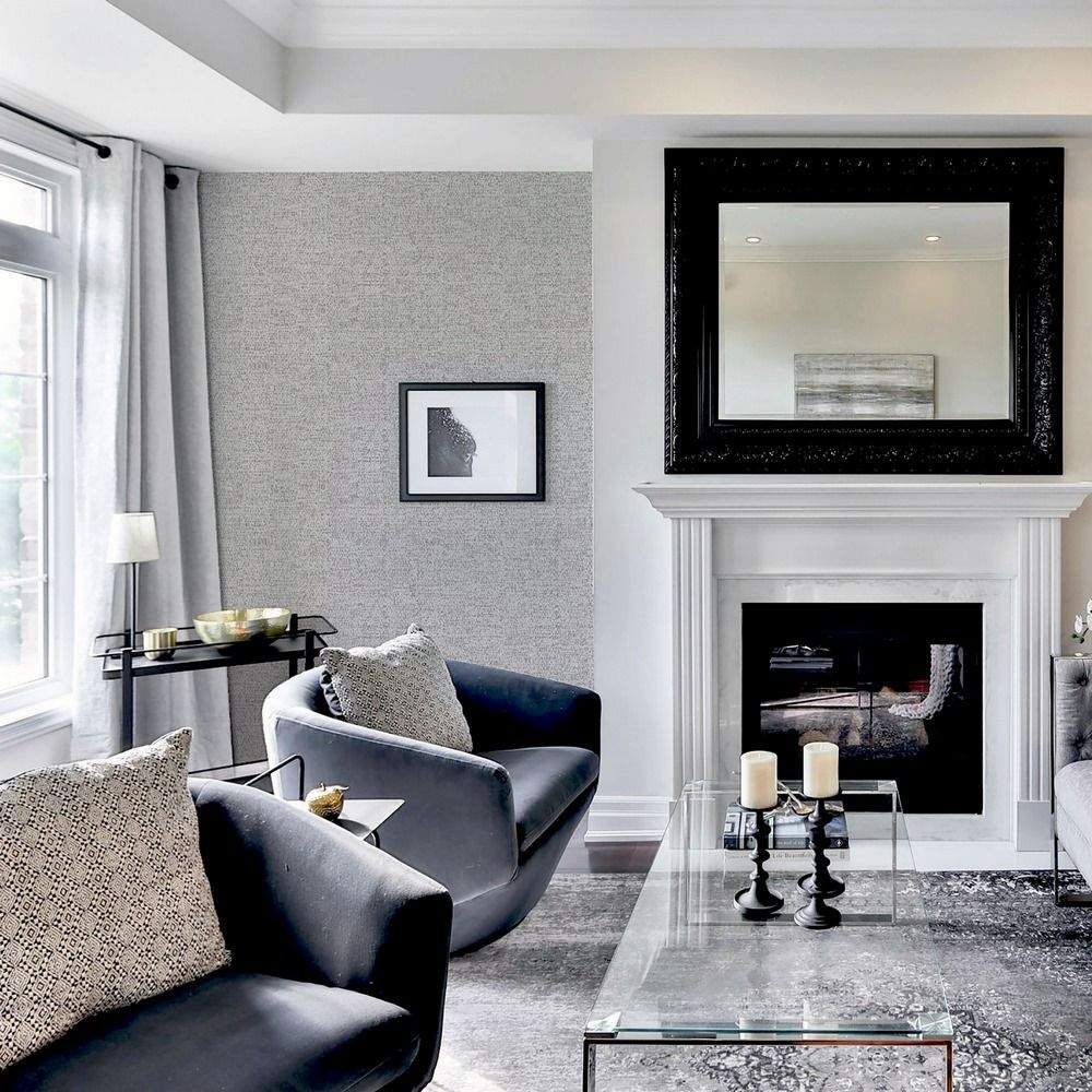 Luxury Plain Grey Textured Wallpaper | Arthouse Grey Textured | 299305