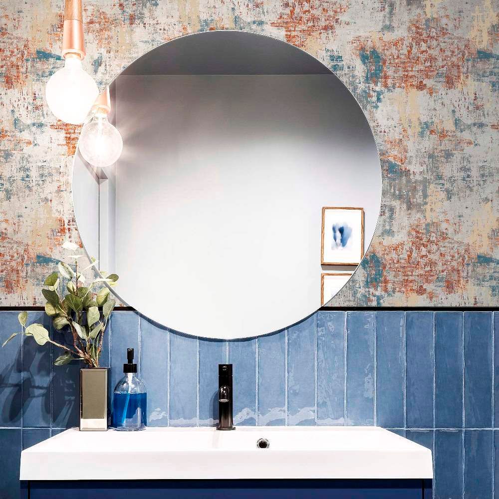 Abstract Texture Copper Navy Industrial Wallpaper 297406 | 297406