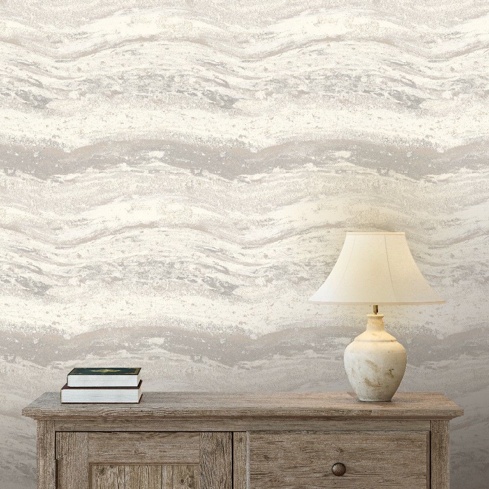 Onyx Marble Neutral Beige Heavyweight Italian Vinyl Wallpaper 544459 ...