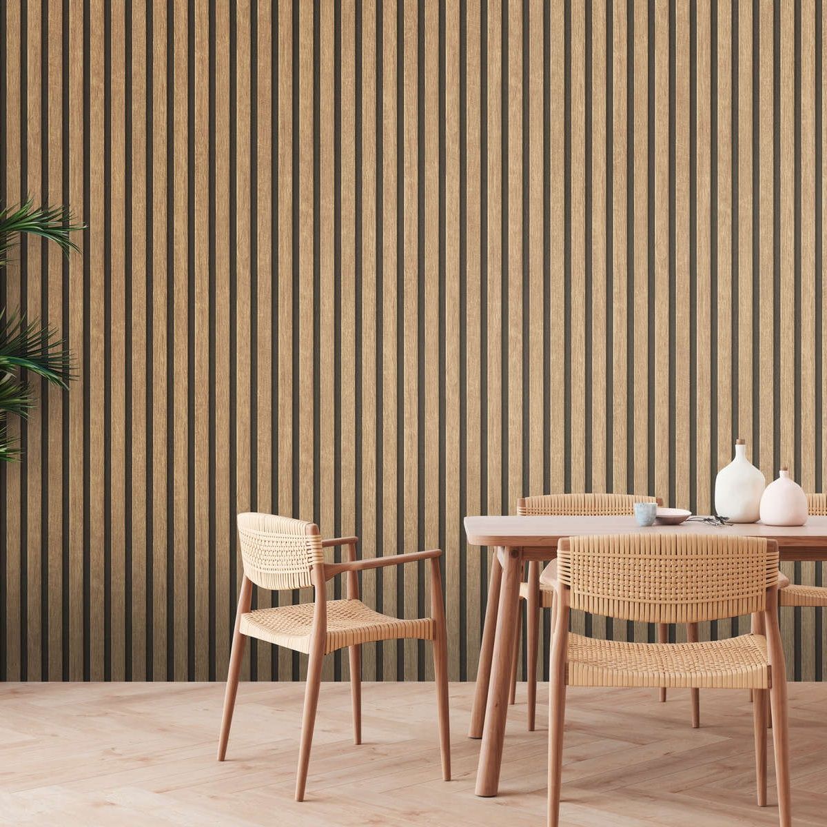 AS Creation Wooden Slats Wallpaper | Oak Wood Wallpaper | 39109-1