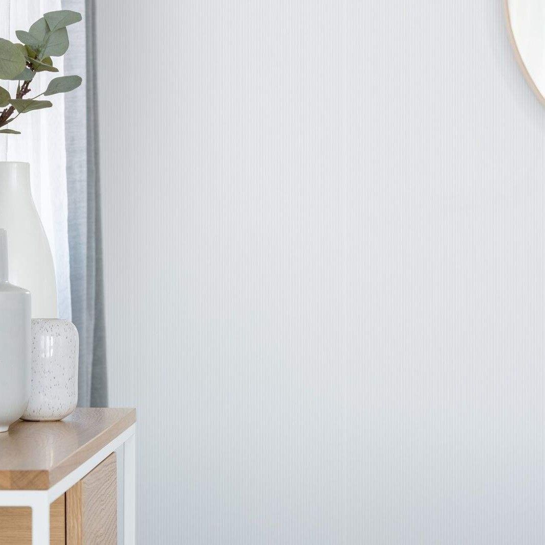 Superfresco Ribbed Textured Wallpaper Paintable White at Georgia Ramsey ...