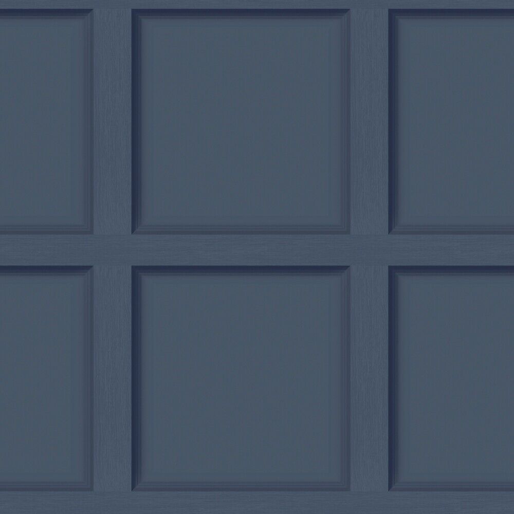 Modern Wood Panel Navy Blue Wallpaper | Holden Decor | 12980