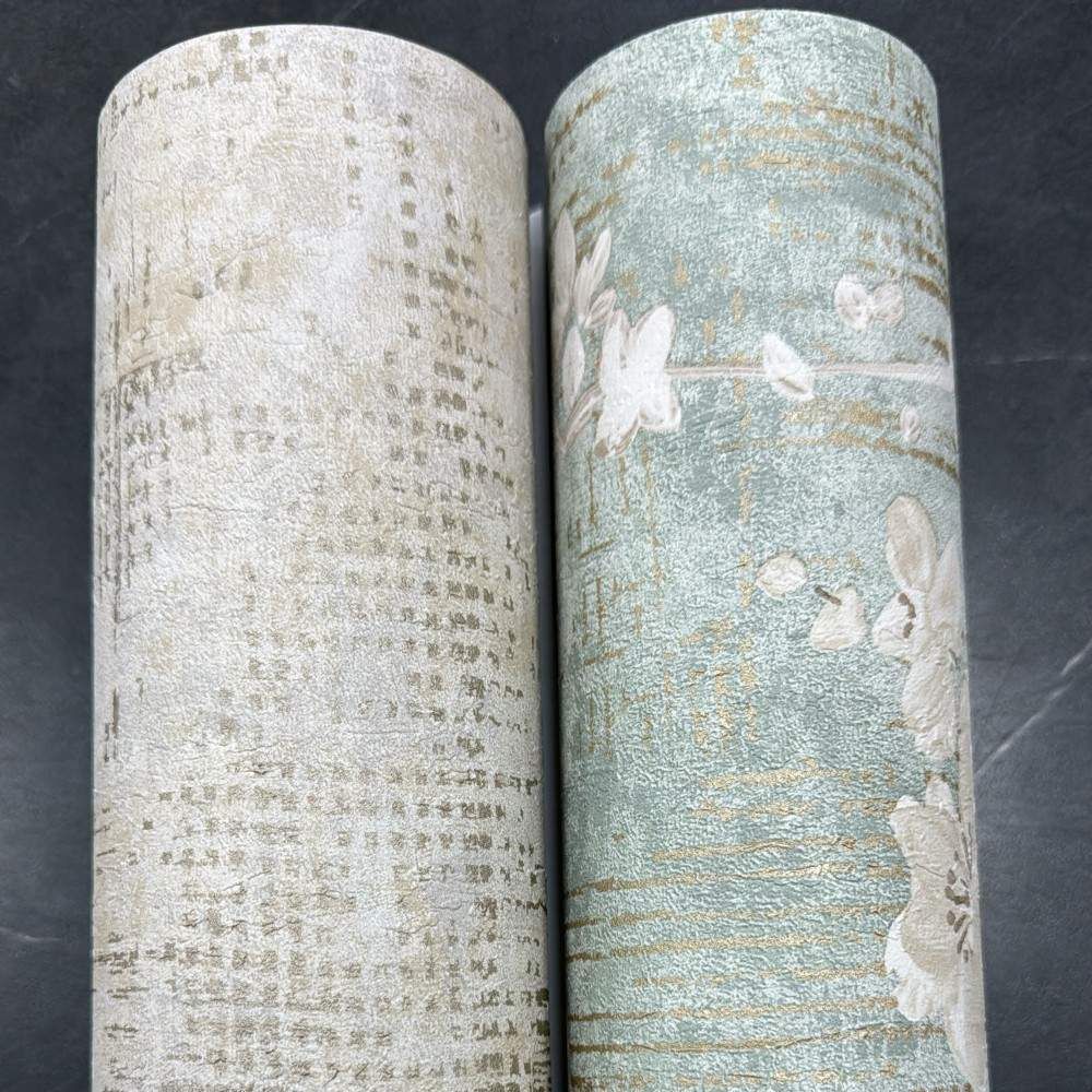 Anethe Blossom Sage Green & Cream Paul Moneypenny Collection Wallpaper ...