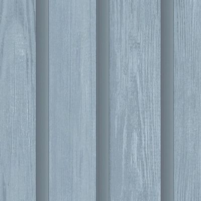 Realistic Wood Slats Wallpaper Blue | Holden Decor | 13302