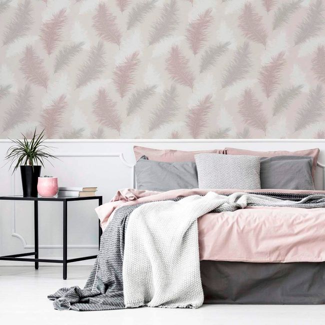 Sussurro Feather Blush Wallpaper 901706 | 901706