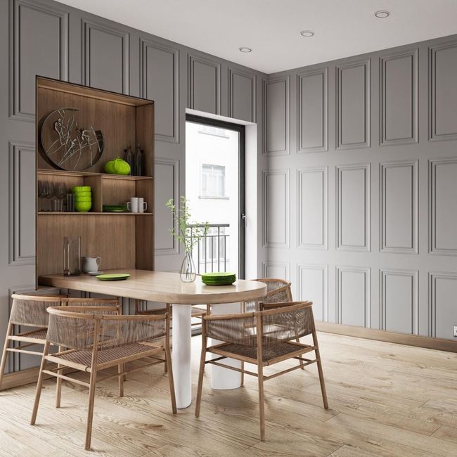 Signature Panel 3D Effect Grey Wallpaper | 283258