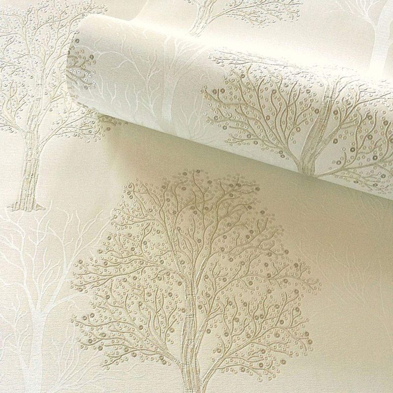 Ornella Tree's Cream Holden Opus Italian Heavy Vinyl Wallpaper 35250 ...