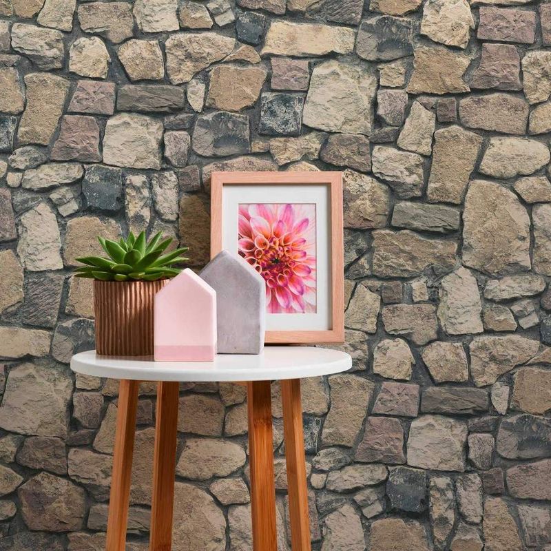 Deco World | Slate Stone Wallpaper | 8595-32