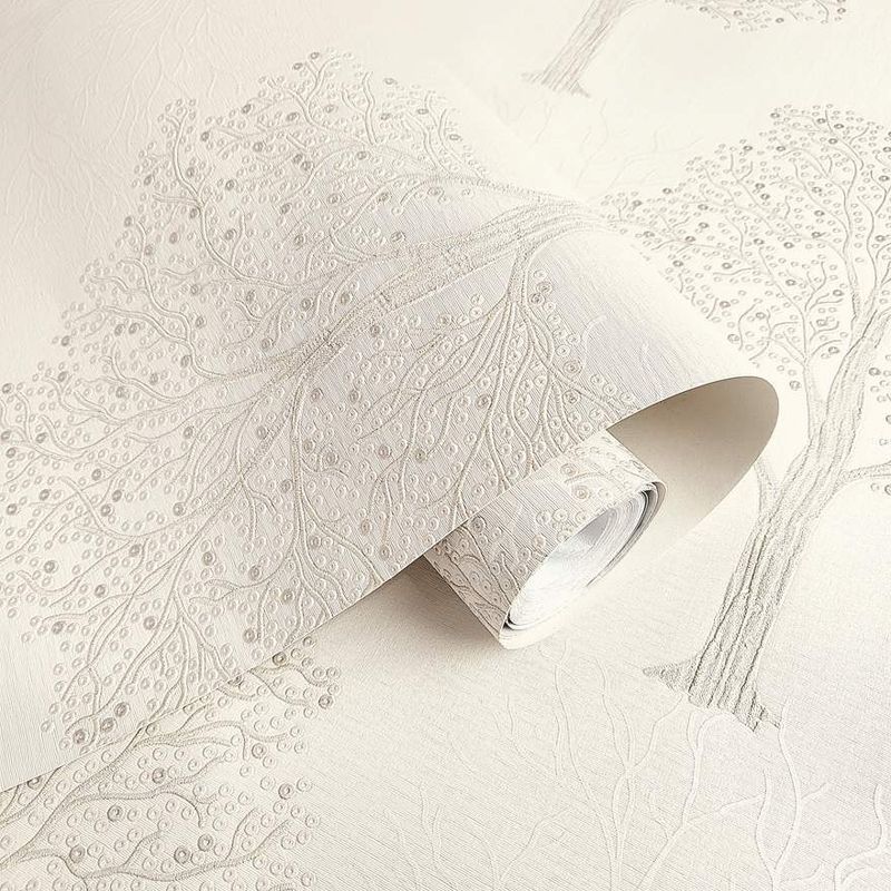 Ornella Tree's Cream Holden Opus Italian Heavy Vinyl Wallpaper 35250 ...