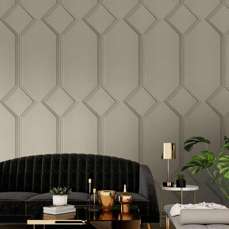 Alessia Panel Beige Satin | Beige Panel Wallpaper | 218