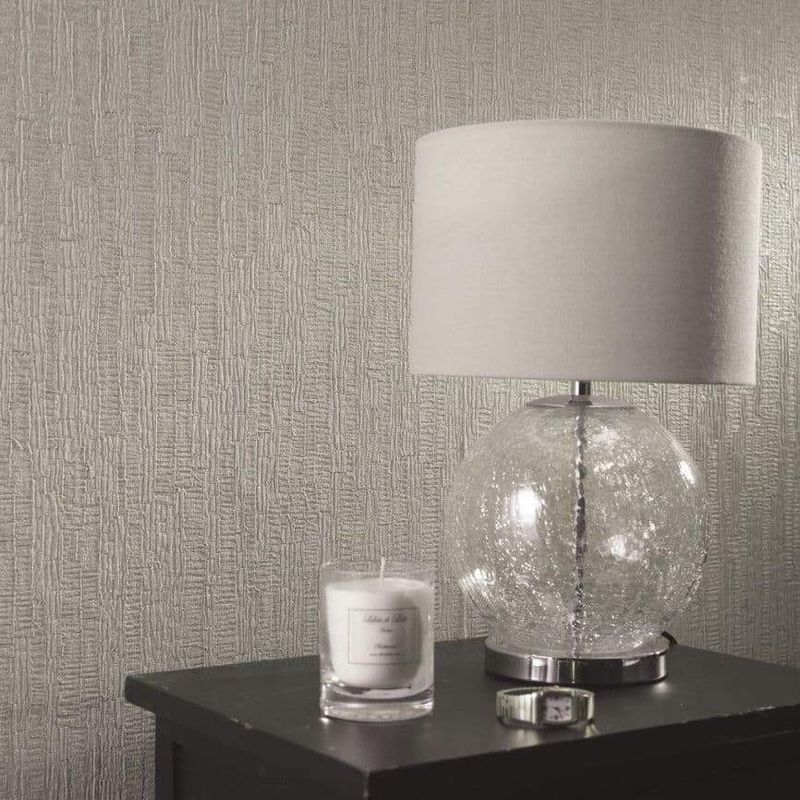 Ornella Bark Grey Texture Luscious Holden Opus Italian Vinyl Wallpaper ...